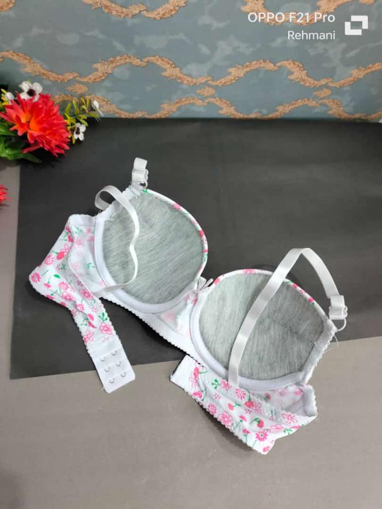 OCEAN PRINTED PADDED BRA – Shestore.pk